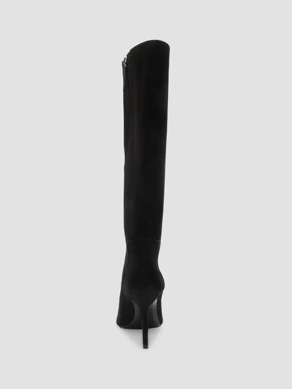 Schutz Mikki 80mm Nubuck Leather Knee-high Boots