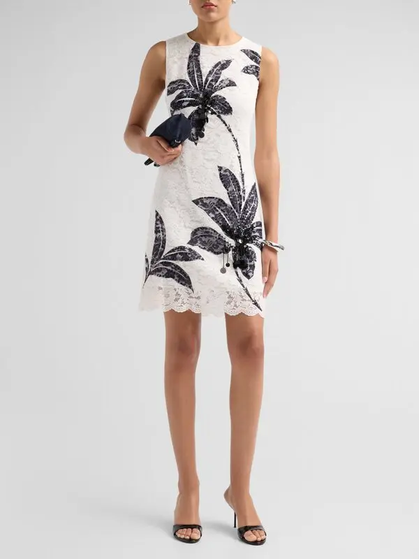Kobi Halperin Maren Palm Lace Mini Dress