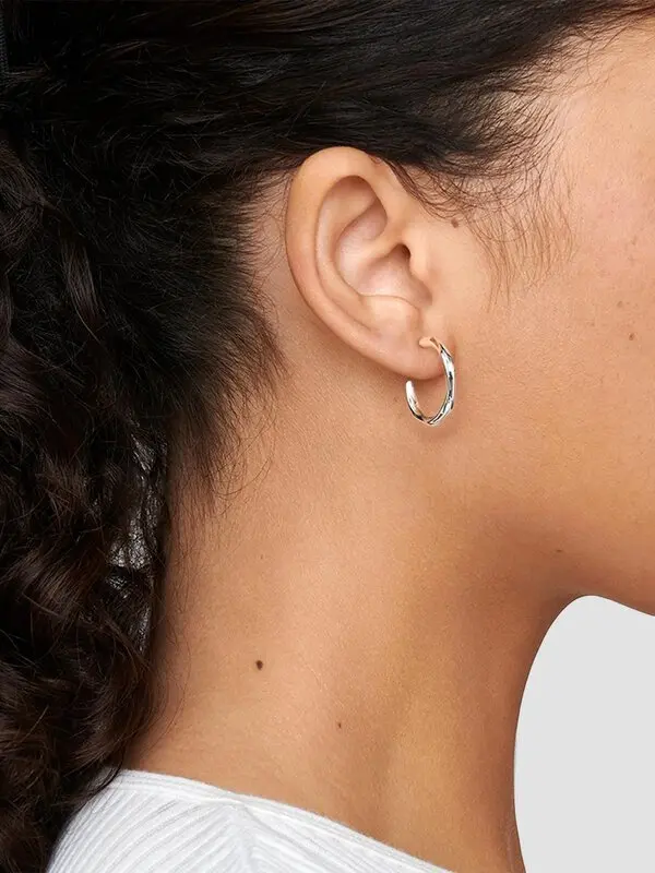 Ippolita Glamazon Sterling Squiggle Hoop Earrings/2.6