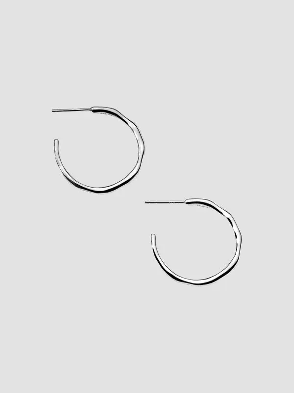 Ippolita Glamazon Sterling Squiggle Hoop Earrings/2.6