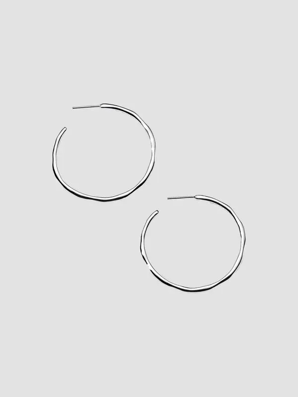 Ippolita Glamazon Sterling Squiggle Hoop Earrings/2.6