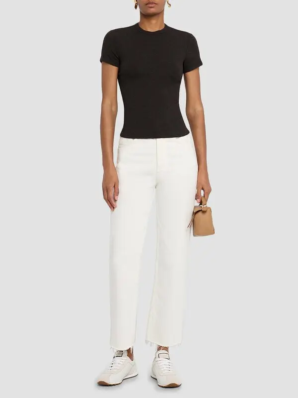 FRAME The Rib Baby Stretch Tee