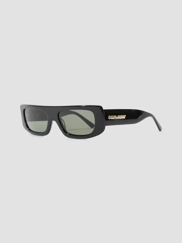 GOLF LE FLEUR Bel-air 54mm Rectangular Semi-shield Sunglasses - Black