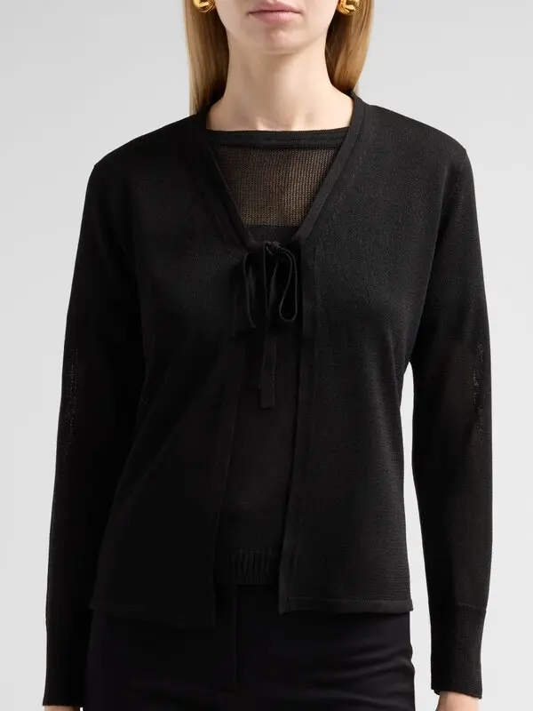 Kobi Halperin Arden Tie-front Sweater