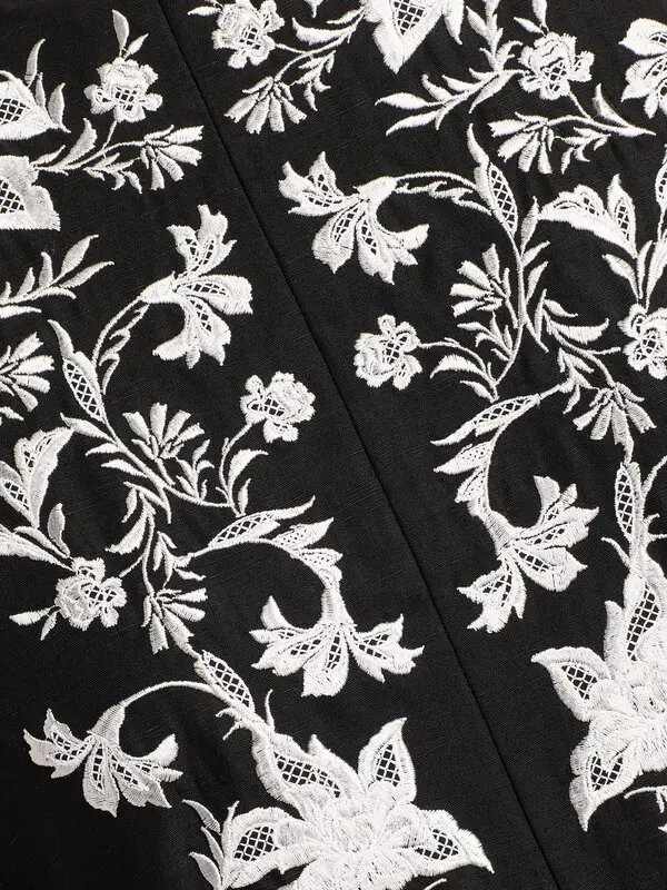 Kobi Halperin Regina Embroidered Midi-dress