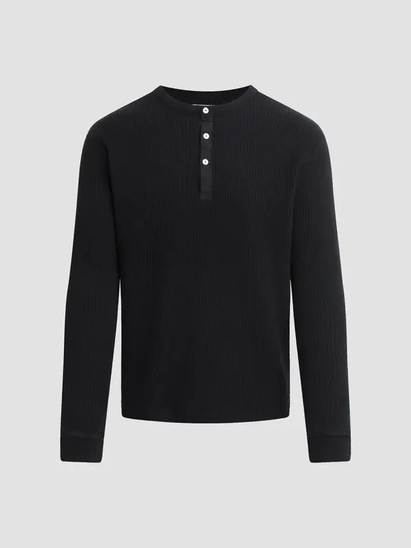 Joe's Jeans Waffle-knit Cotton Henley