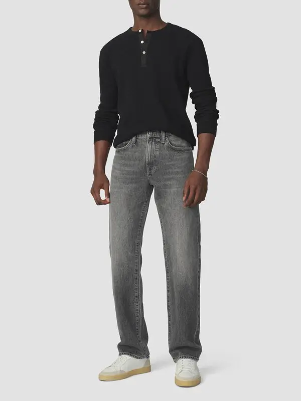 Joe's Jeans Waffle-knit Cotton Henley
