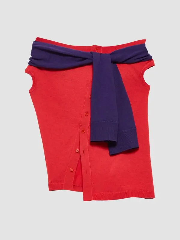JW Anderson Off-the-shoulder Sweater Tank - Red