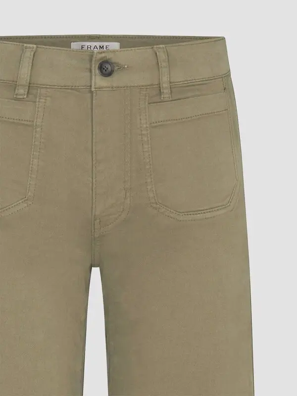FRAME Le Slim Palazzo Cotton-blend Wide-leg Jeans