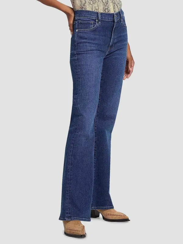FRAME The Icon Mid-rise Stretch Flare Jeans - Solace