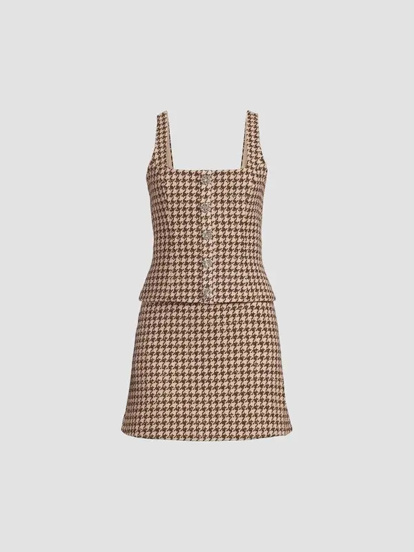 Likely Calissa Houndstooth Minidress
