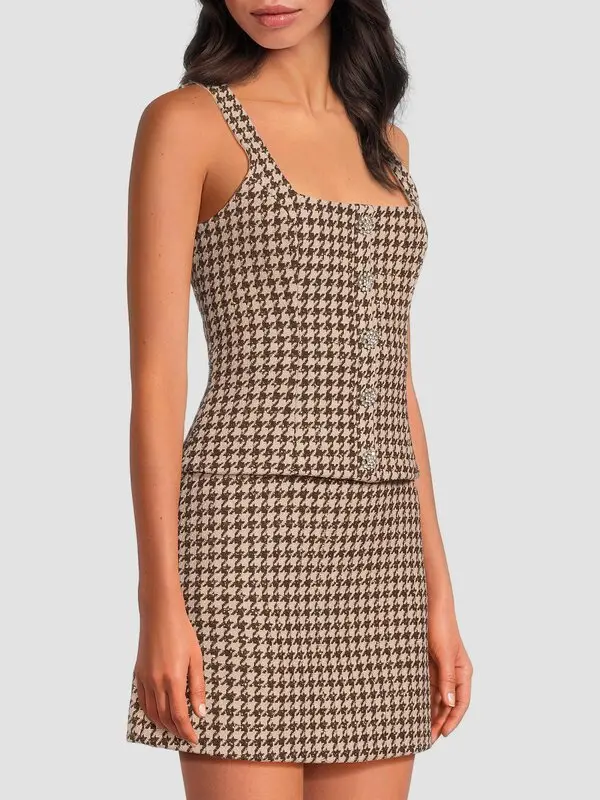 Likely Calissa Houndstooth Minidress