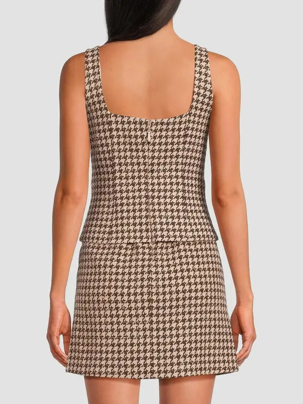 Likely Calissa Houndstooth Minidress