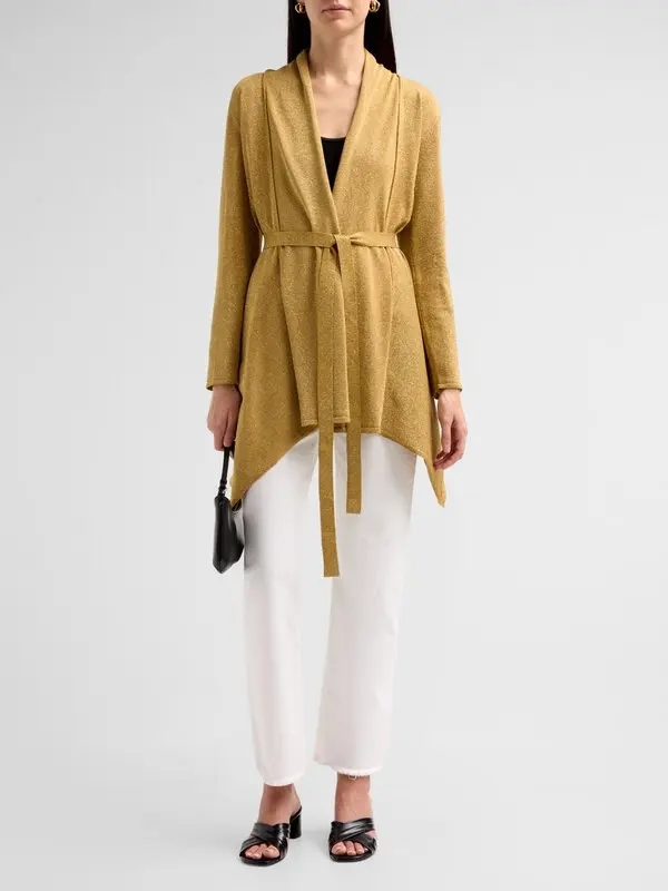 Kobi Halperin Tate Metallic Knit Cardigan - Gold