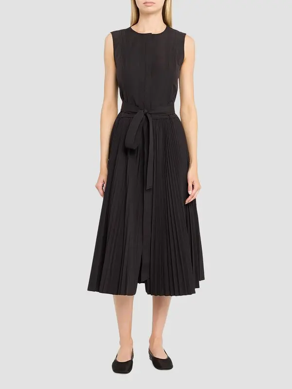 Kobi Halperin Fleur Pleated Sleeveless Midi-dress
