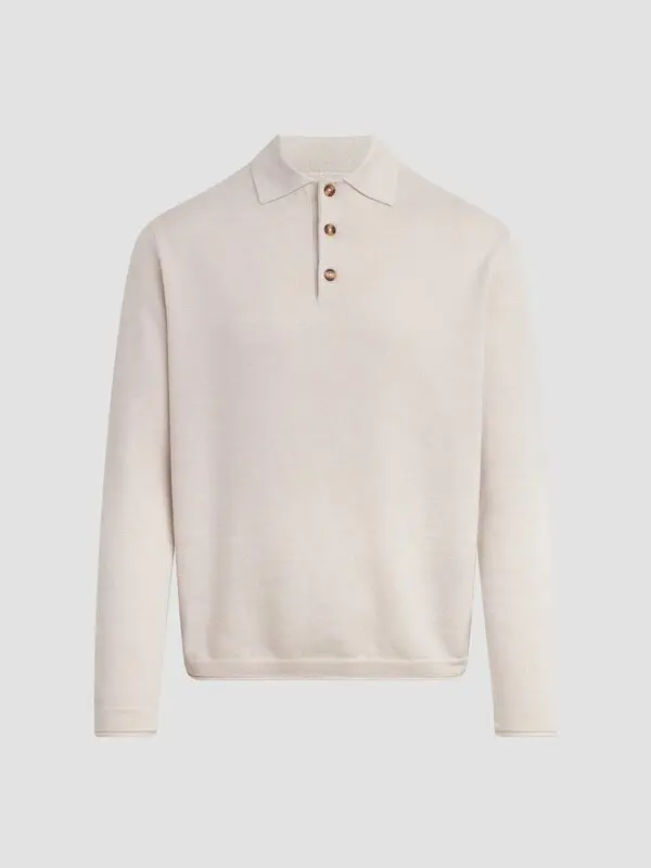 Joe's Jeans Merino Wool Polo Sweater - Ancient Scroll