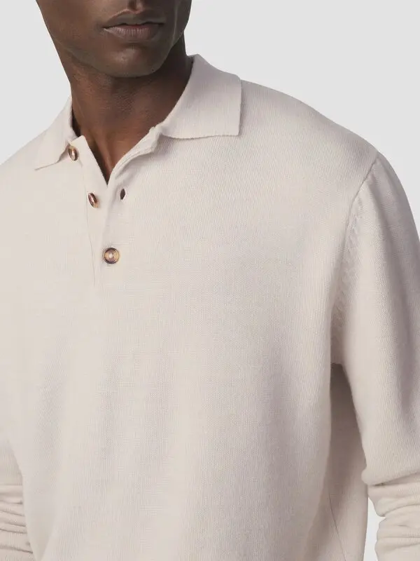 Joe's Jeans Merino Wool Polo Sweater - Ancient Scroll