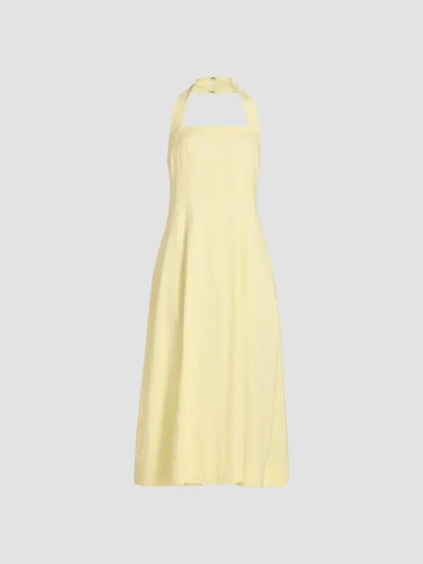 A.L.C. Elinor Linen-blend Midi-dress