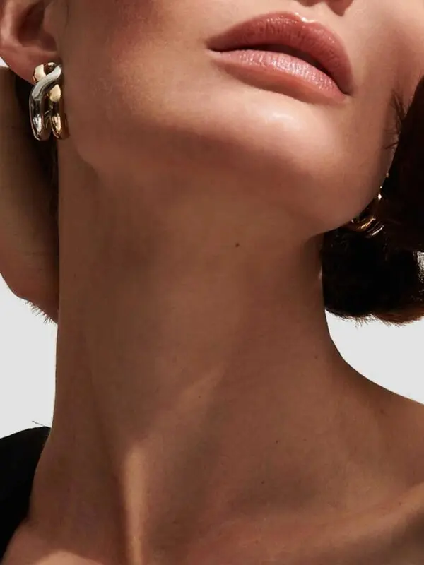 Demarson Odell 12k-gold-plated & Rhodium-plated Hoop Earrings
