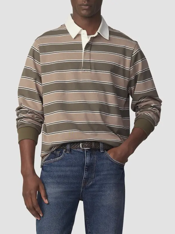Joe's Jeans Striped Cotton Rugby Shirt
