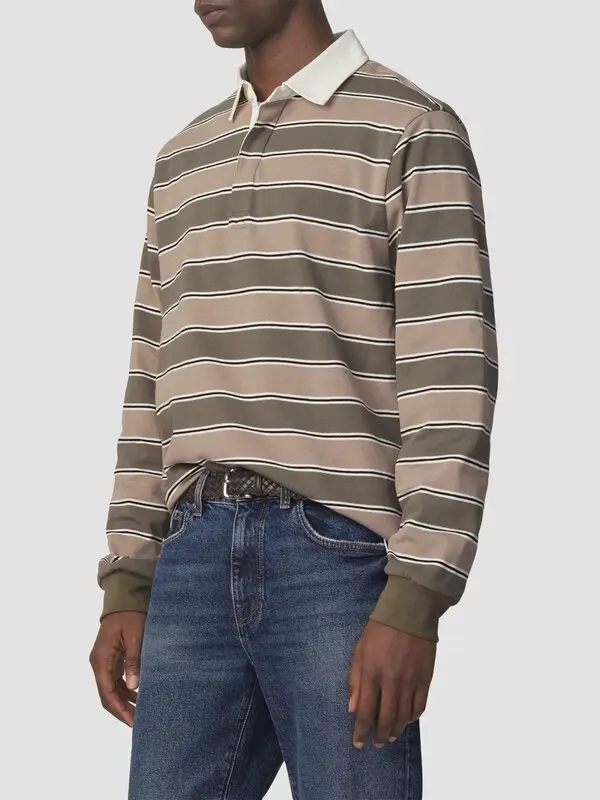 Joe's Jeans Striped Cotton Rugby Shirt