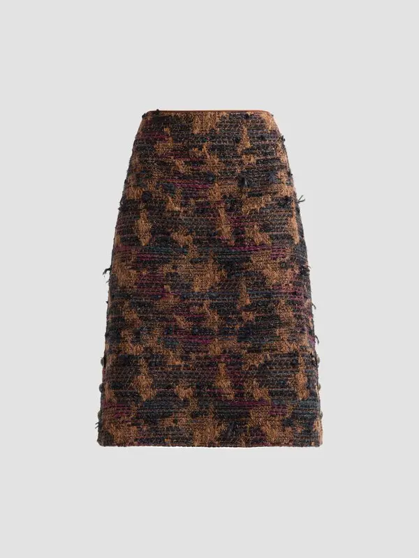 Kobi Halperin Olsen Tweed Knee-length Skirt