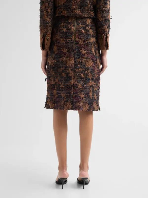 Kobi Halperin Olsen Tweed Knee-length Skirt