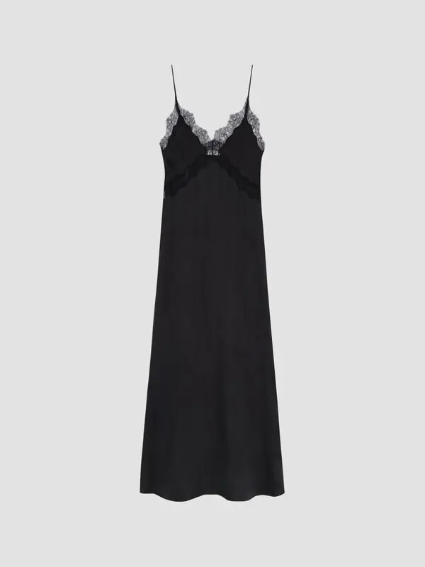 ANINE BING Magnolia Lace-trimmed Maxi Dress