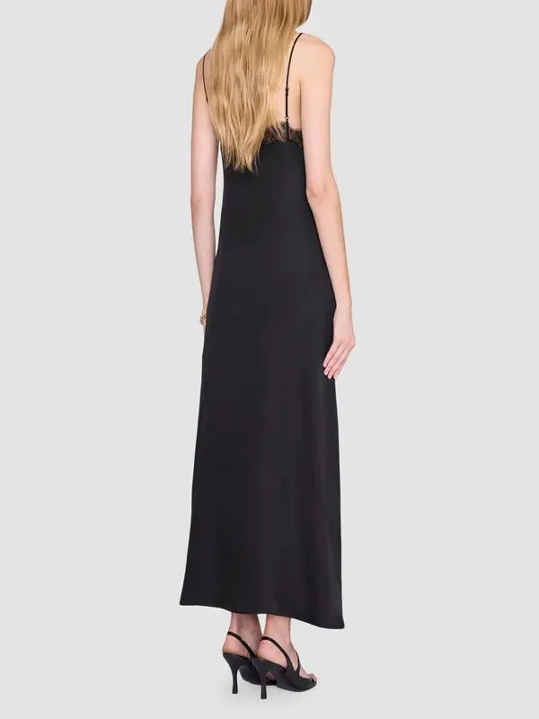 ANINE BING Magnolia Lace-trimmed Maxi Dress