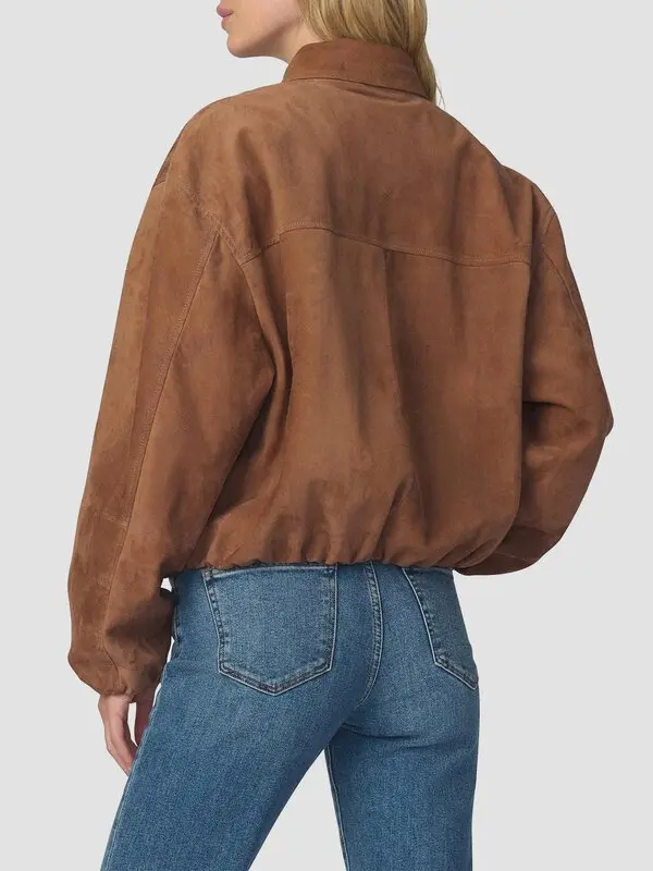 Joe's Jeans The Bella Suede Bomber Jacket