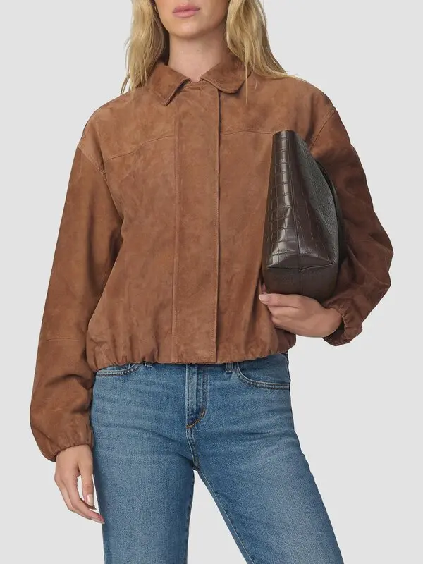 Joe's Jeans The Bella Suede Bomber Jacket