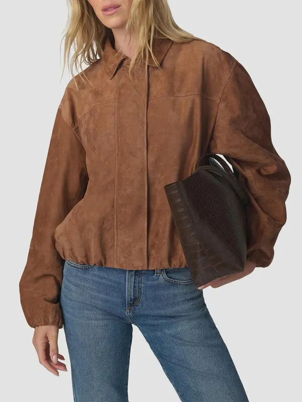 Joe's Jeans The Bella Suede Bomber Jacket