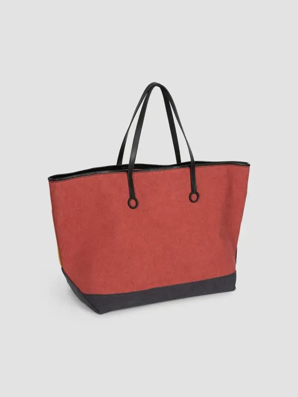 JW Anderson Xl Anchor Canvas & Leather Tote Bag