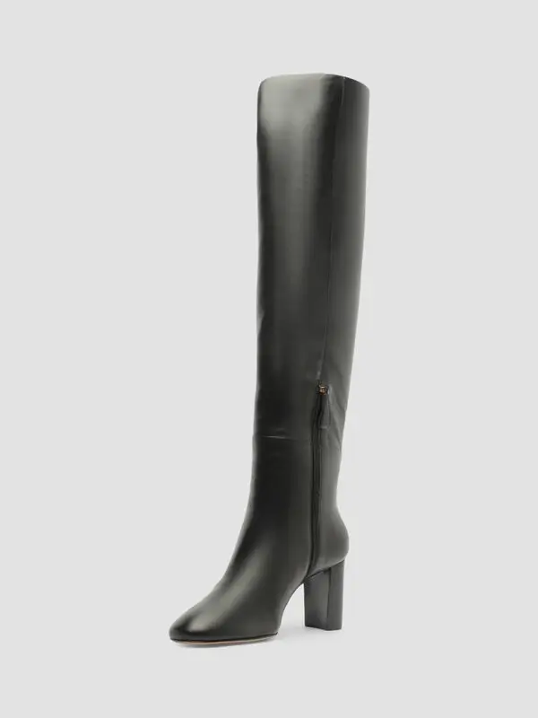 ALEXANDRE BIRMAN Anna Slouch 70mm Leather Boots