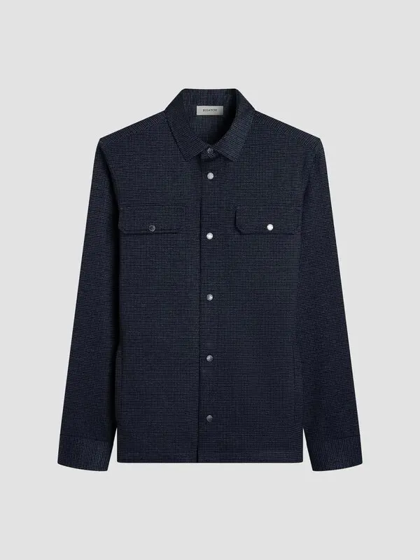 Bugatchi Button-front Knit Shirt Jacket