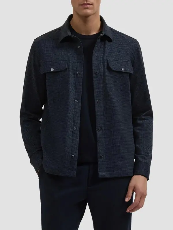 Bugatchi Button-front Knit Shirt Jacket
