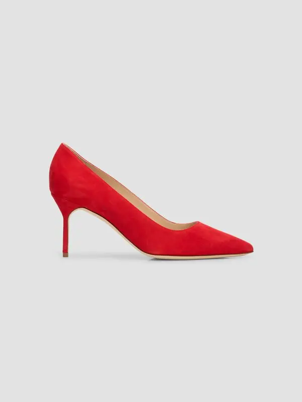 Manolo Blahnik 70mm Suede Pumps