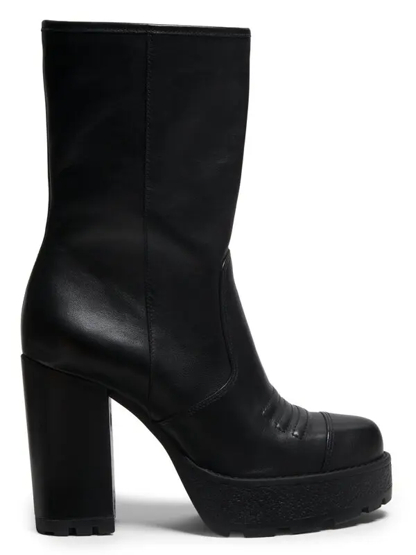 Cinq À Sept Marley 110mm Leather Platform Boots - Black