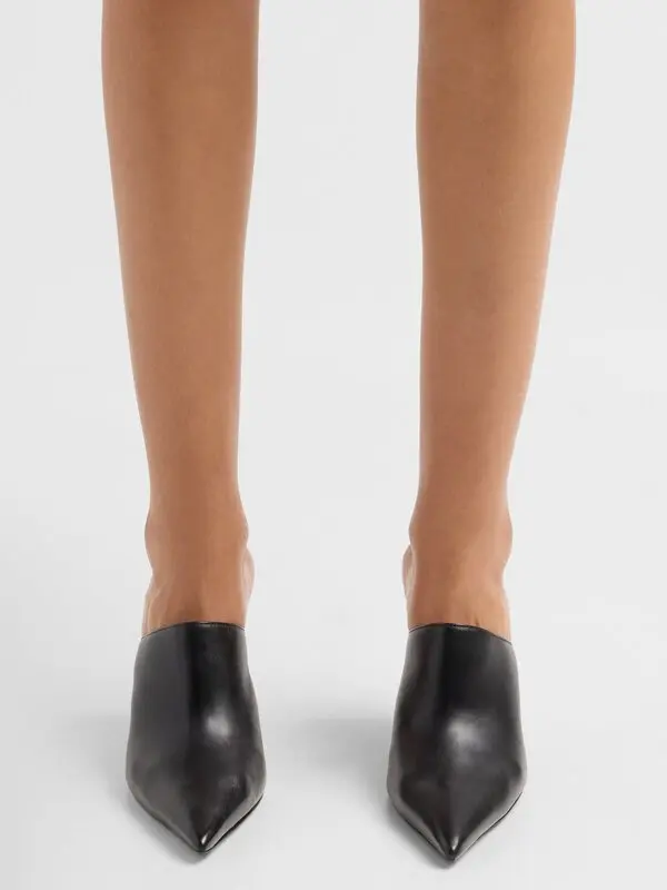 Schutz Lexi 95mm Leather Mule Pumps