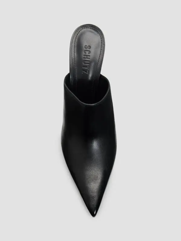 Schutz Lexi 95mm Leather Mule Pumps