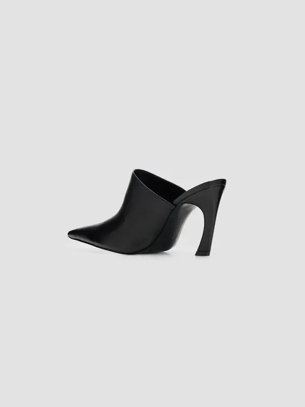 Schutz Lexi 95mm Leather Mule Pumps