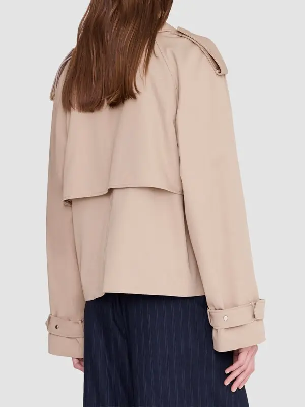 ANINE BING Rickie Crop Trench Coat