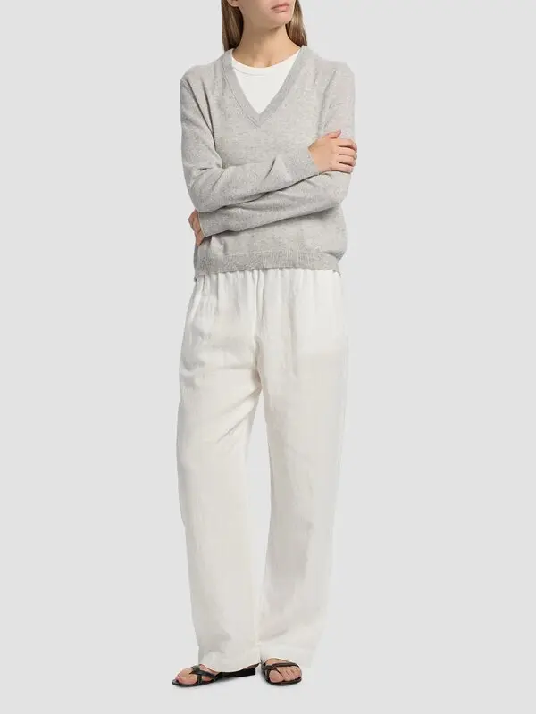 Jenni Kayne Flynn Cashmere V-neck Sweater