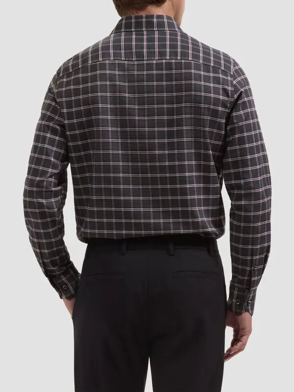 Bugatchi Julian Woven Shaped Cotton-cashmere Shirt