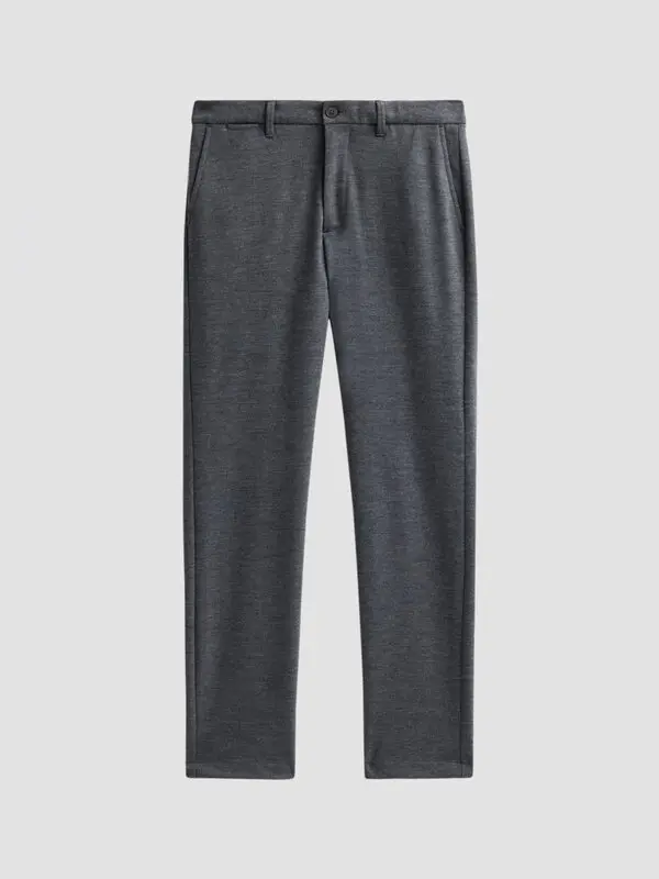 Bugatchi Flat Front Super 160"s Wool-blend Chino Pants