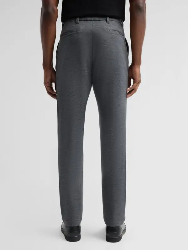 Bugatchi Flat Front Super 160"s Wool-blend Chino Pants