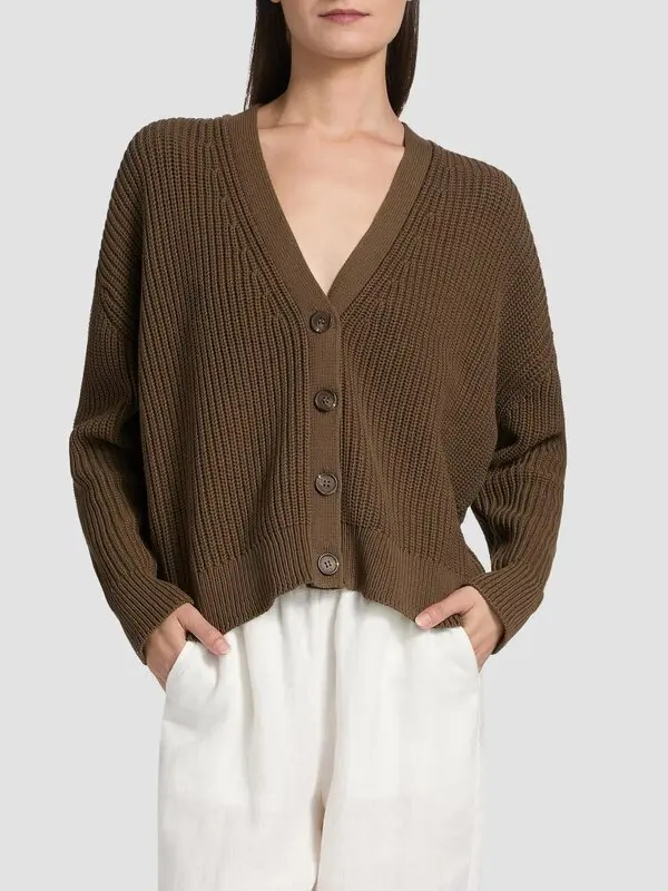 Jenni Kayne Cropped Cotton Coccoon Cardigan