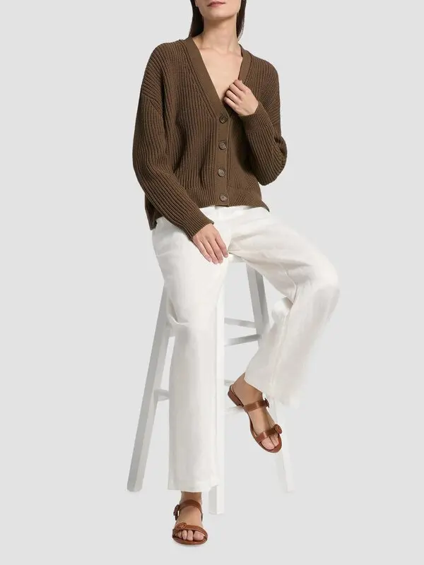 Jenni Kayne Cropped Cotton Coccoon Cardigan