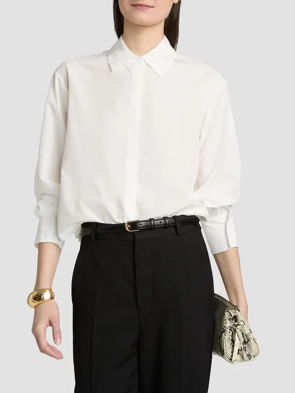 Simkhai Kacey Lace Cotton Button-front Shirt