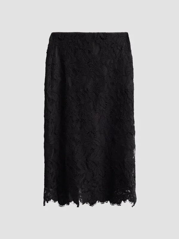 Kobi Halperin Simone Corded Lace Midi Skirt